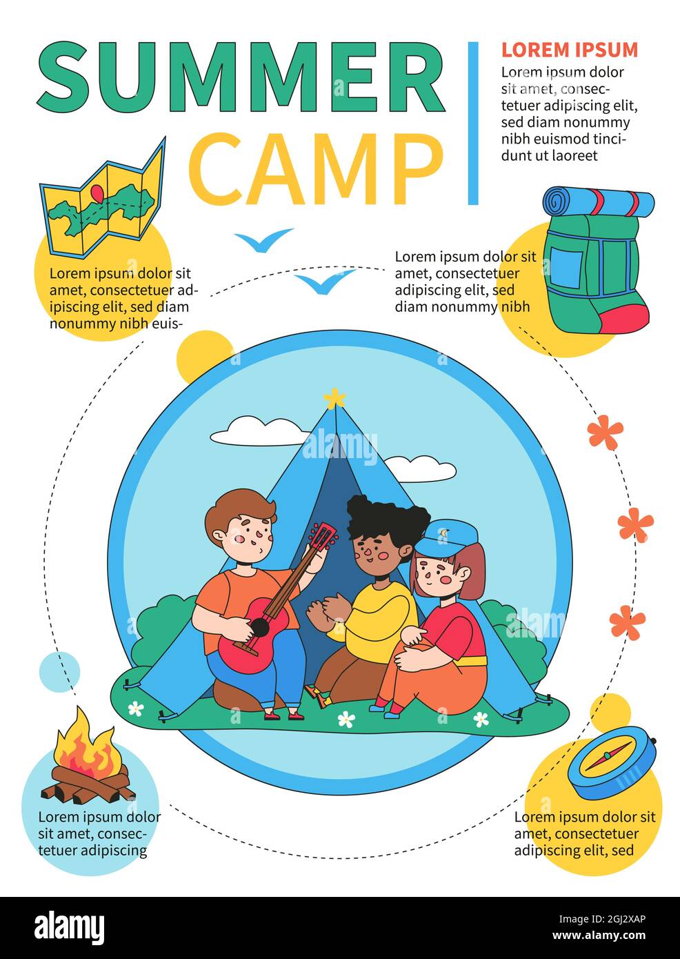 African girls camping Cut Out Stock Images & Pictures - Alamy