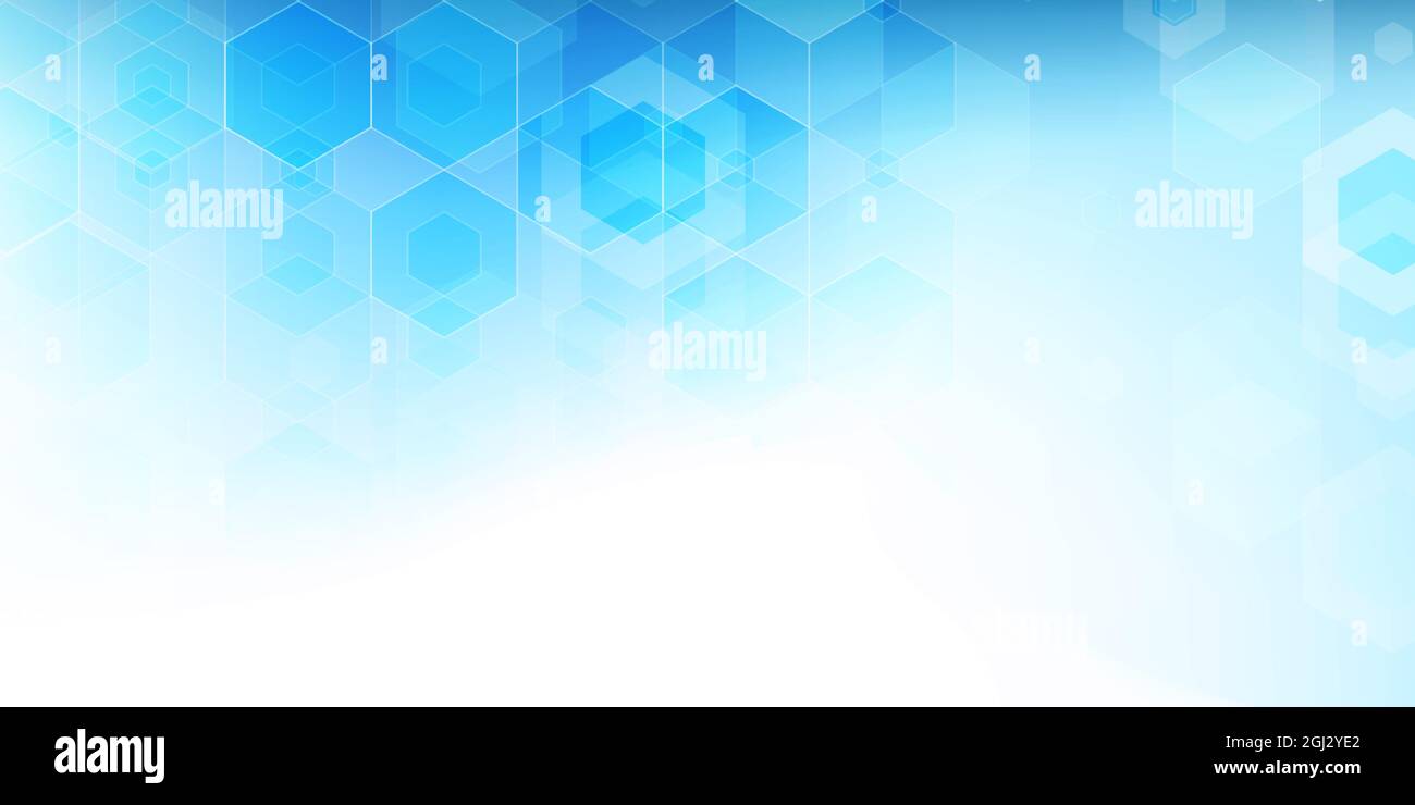 Abstract science Background. Hexagon geometric design. Vector Stock ...