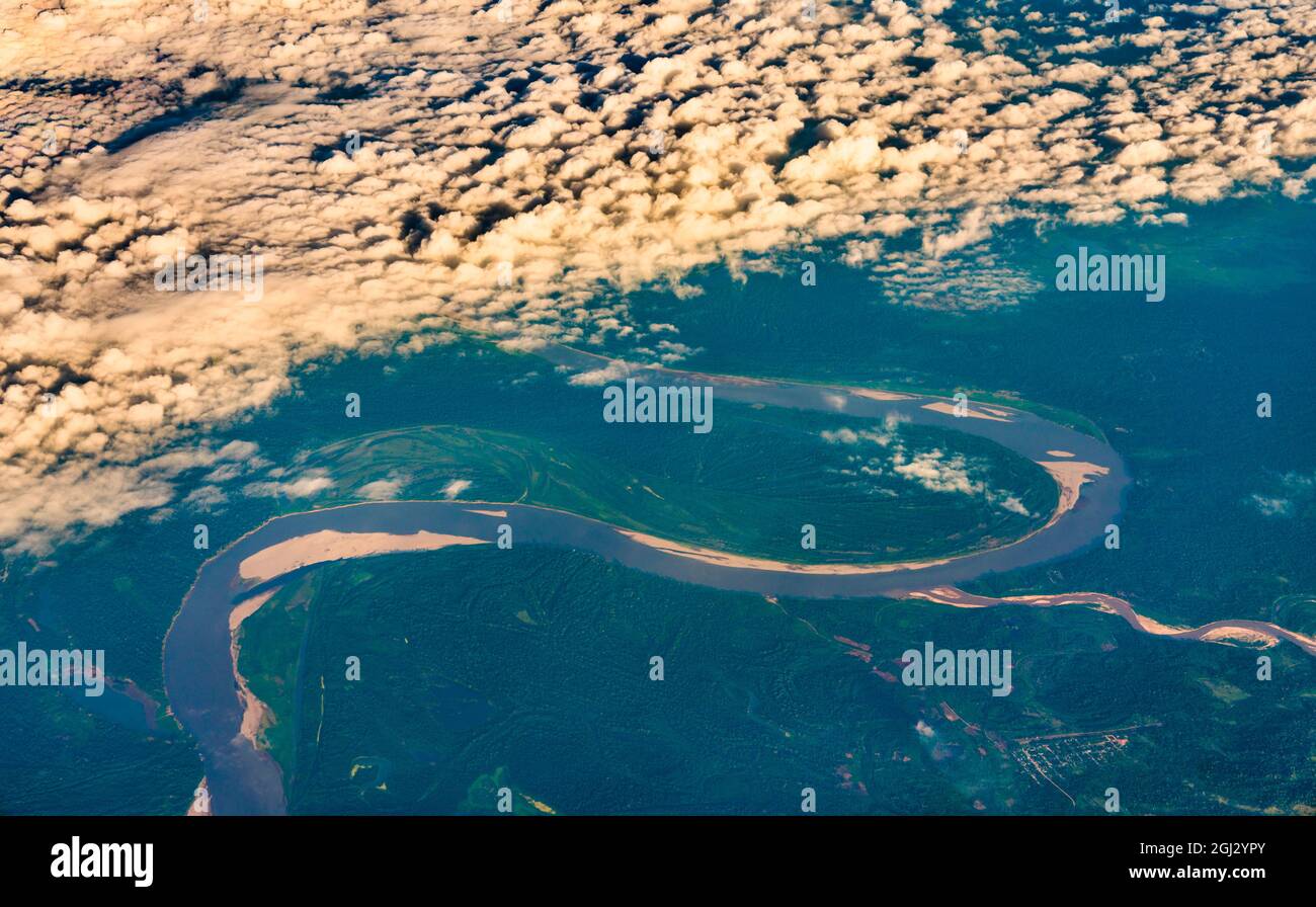 Aerial view of the Amazon river in Peru Stock Photo - Alamy