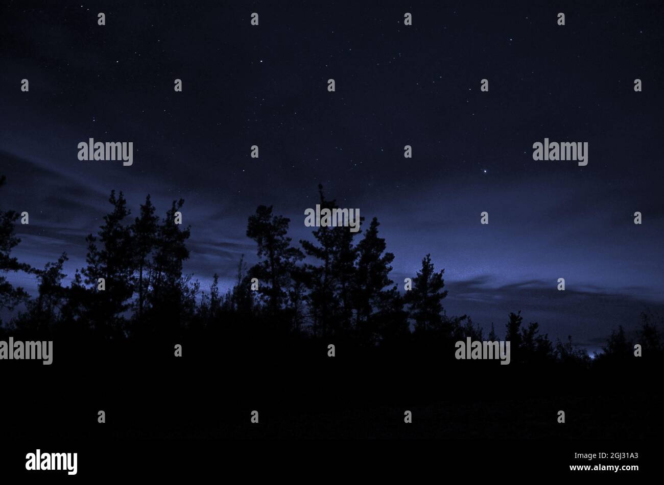 Starry sky in winter without any artificial lights Stock Photo - Alamy