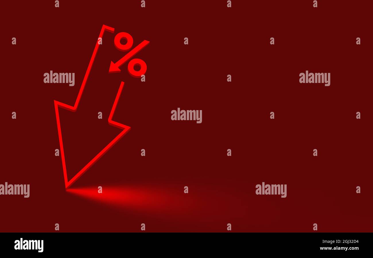 Bank interest rate sign percent hi-res stock photography and images - Alamy