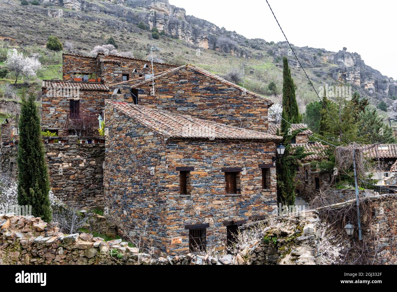 Traditional rural village house in Spain Stock Photo - Alamy
