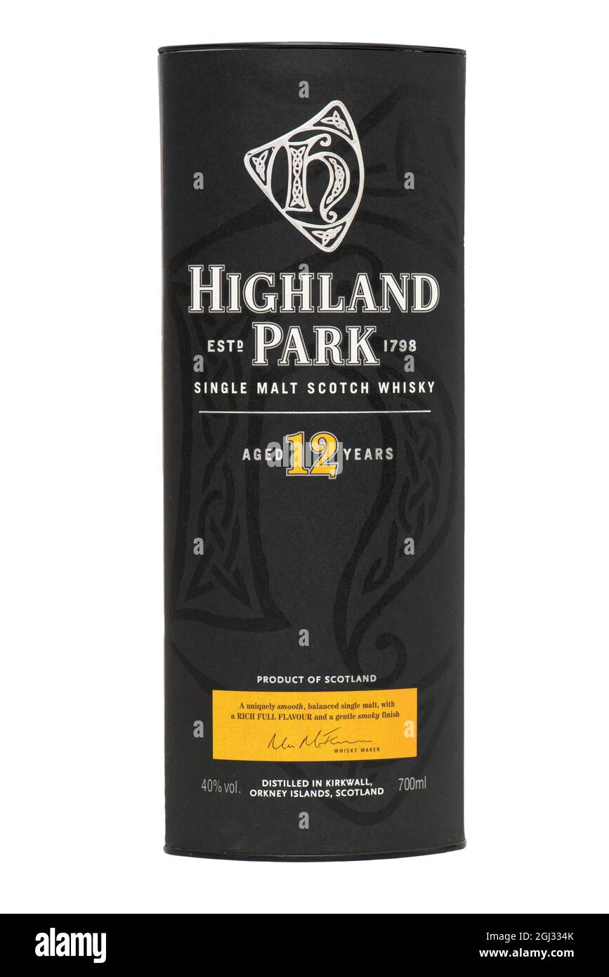 Highland whisky label hi-res stock photography and images - Alamy