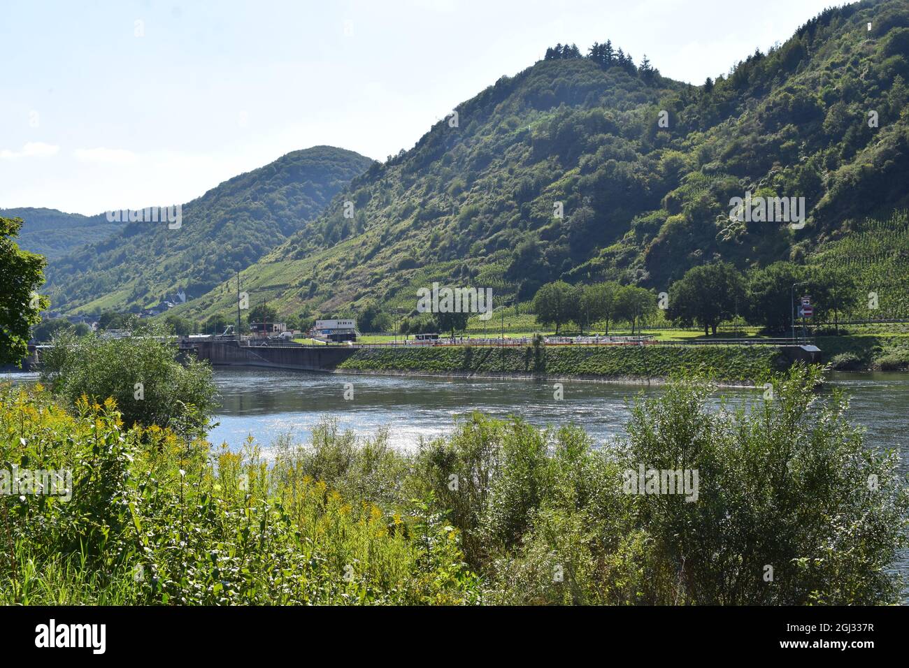 river lock near Neef Stock Photo - Alamy