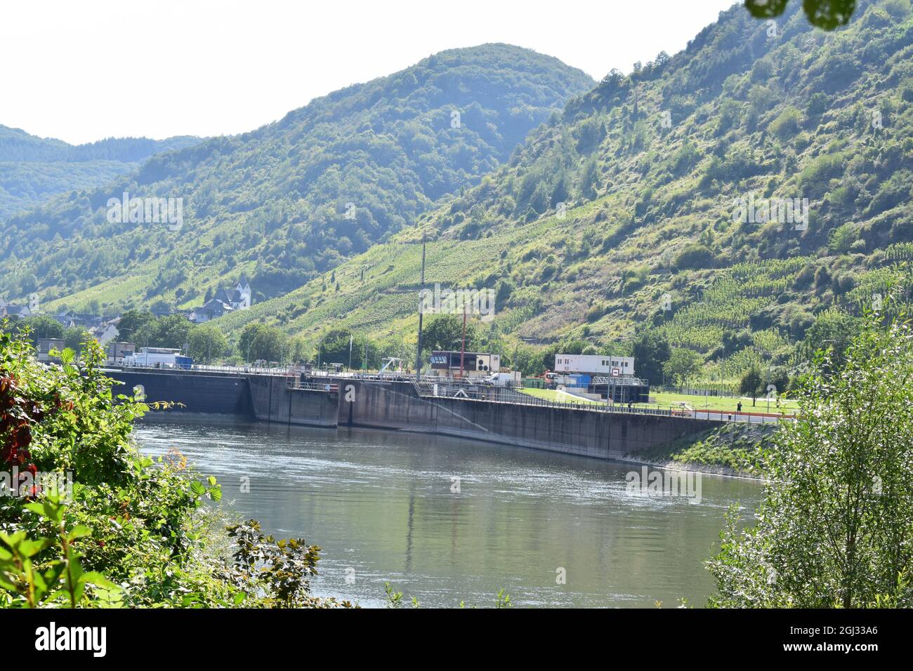 river lock near Neef Stock Photo - Alamy