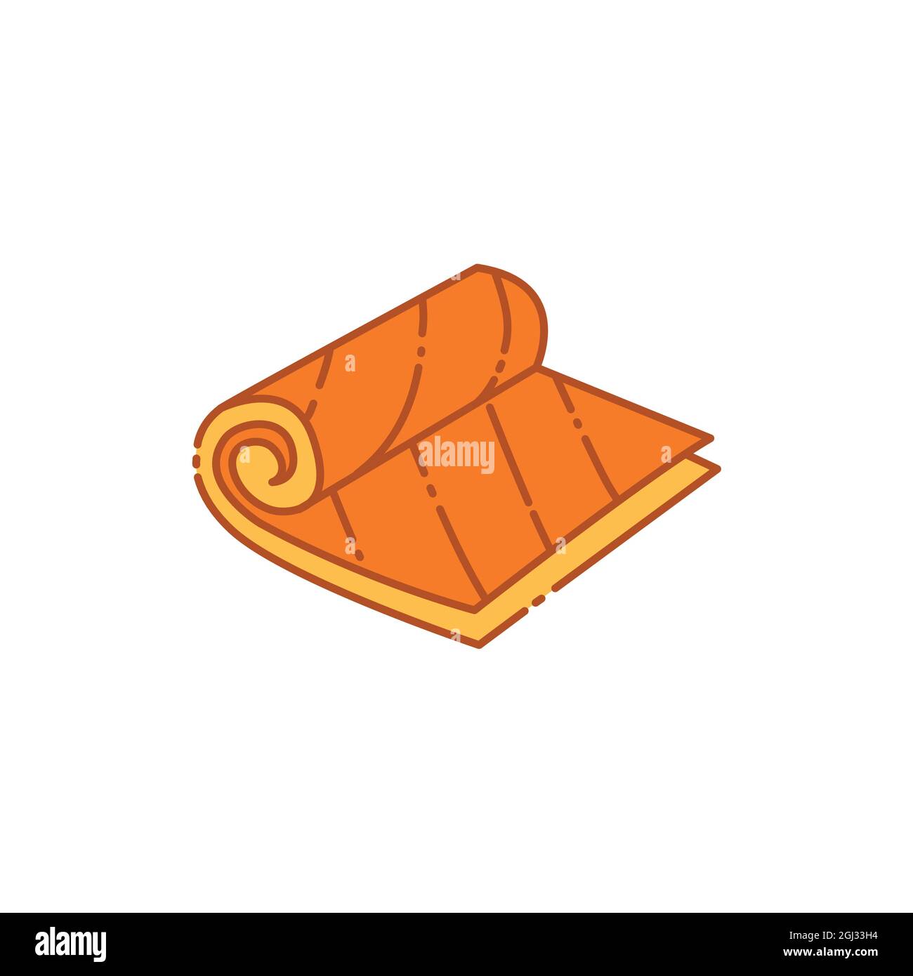 Thermo preserving material olor line icon. Pictogram for web page ...