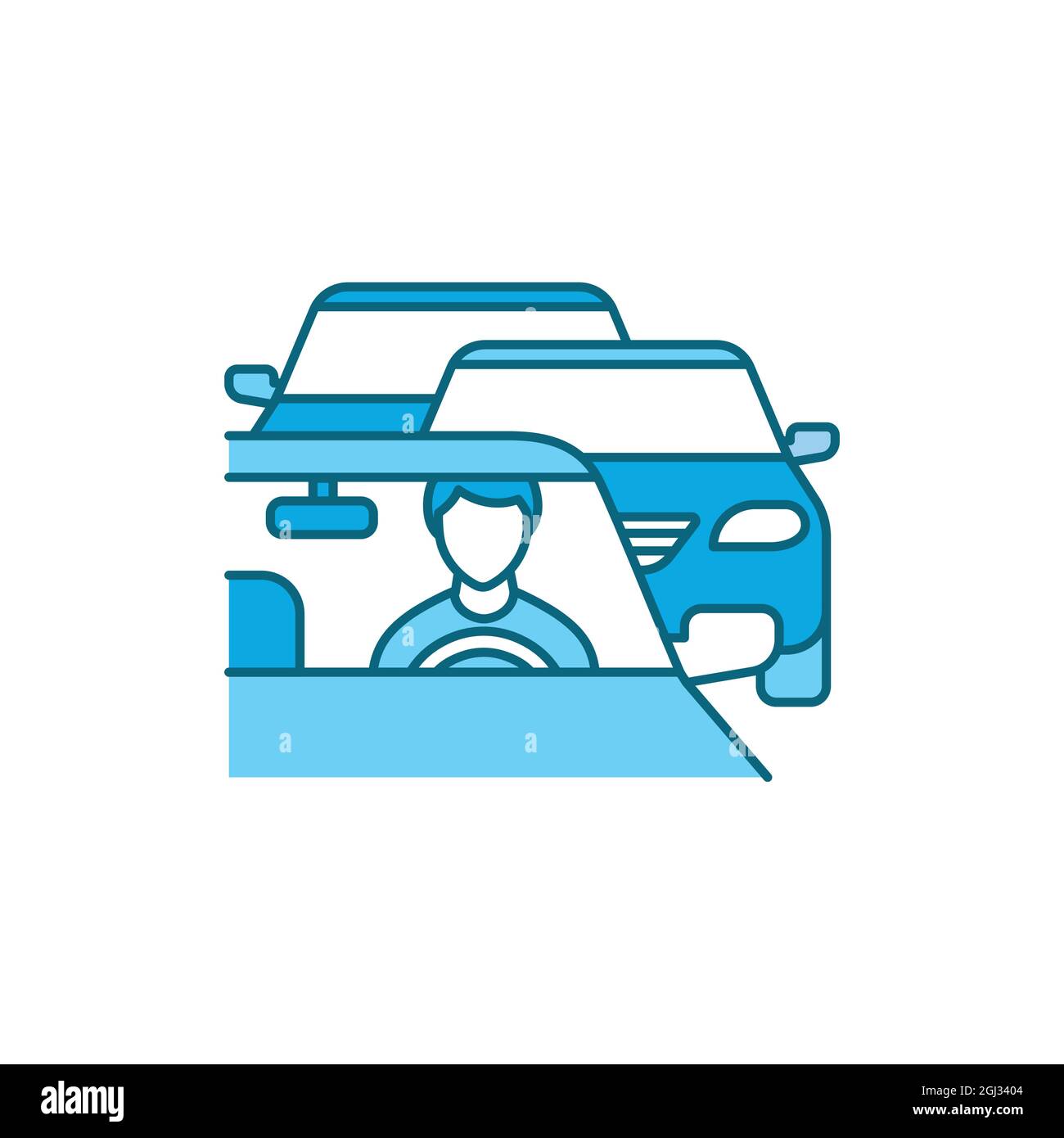 Driving color line icon. Pictogram for web page, mobile app, promo. UI ...