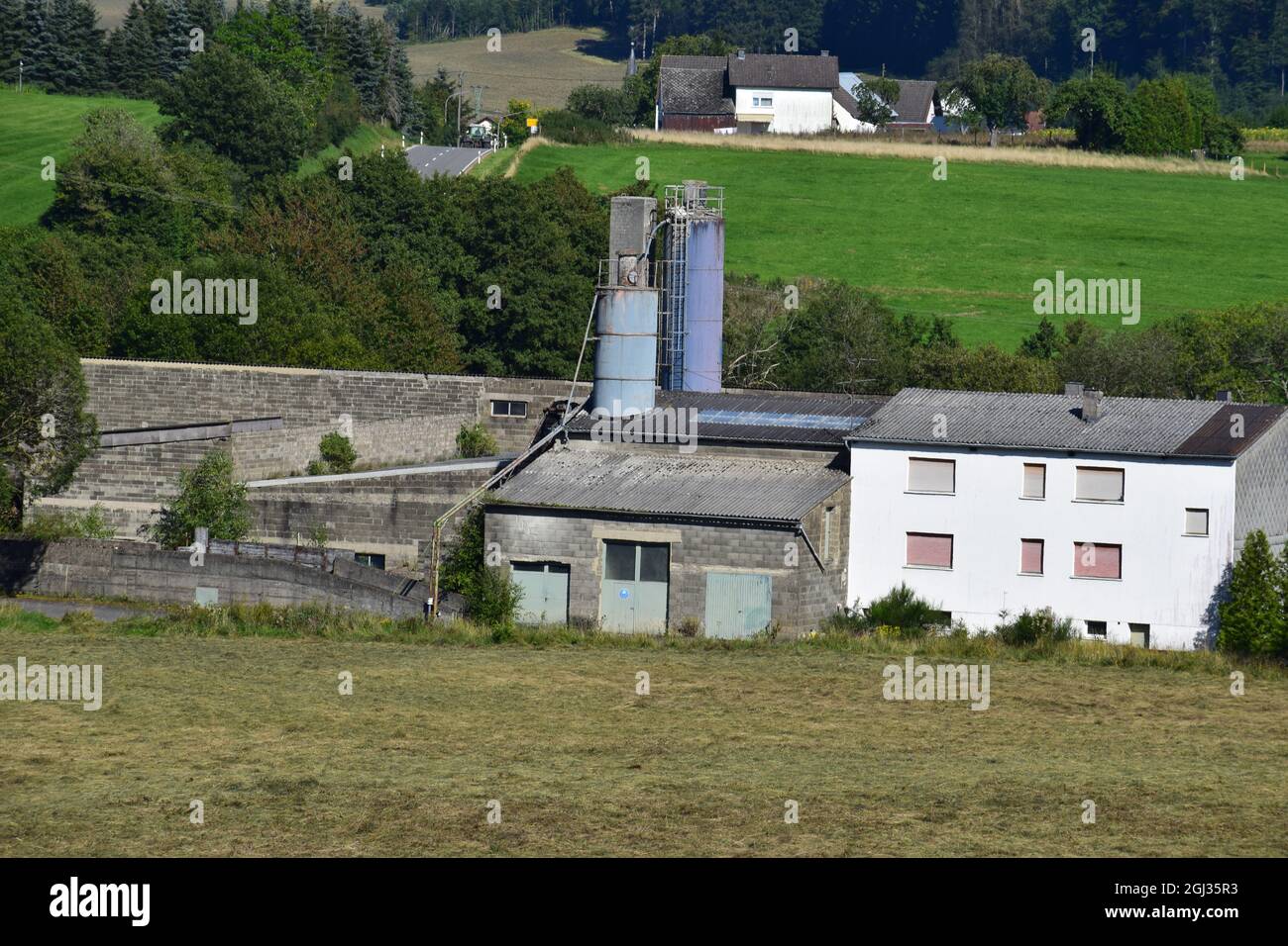 remote farm in the Eifel Stock Photo - Alamy