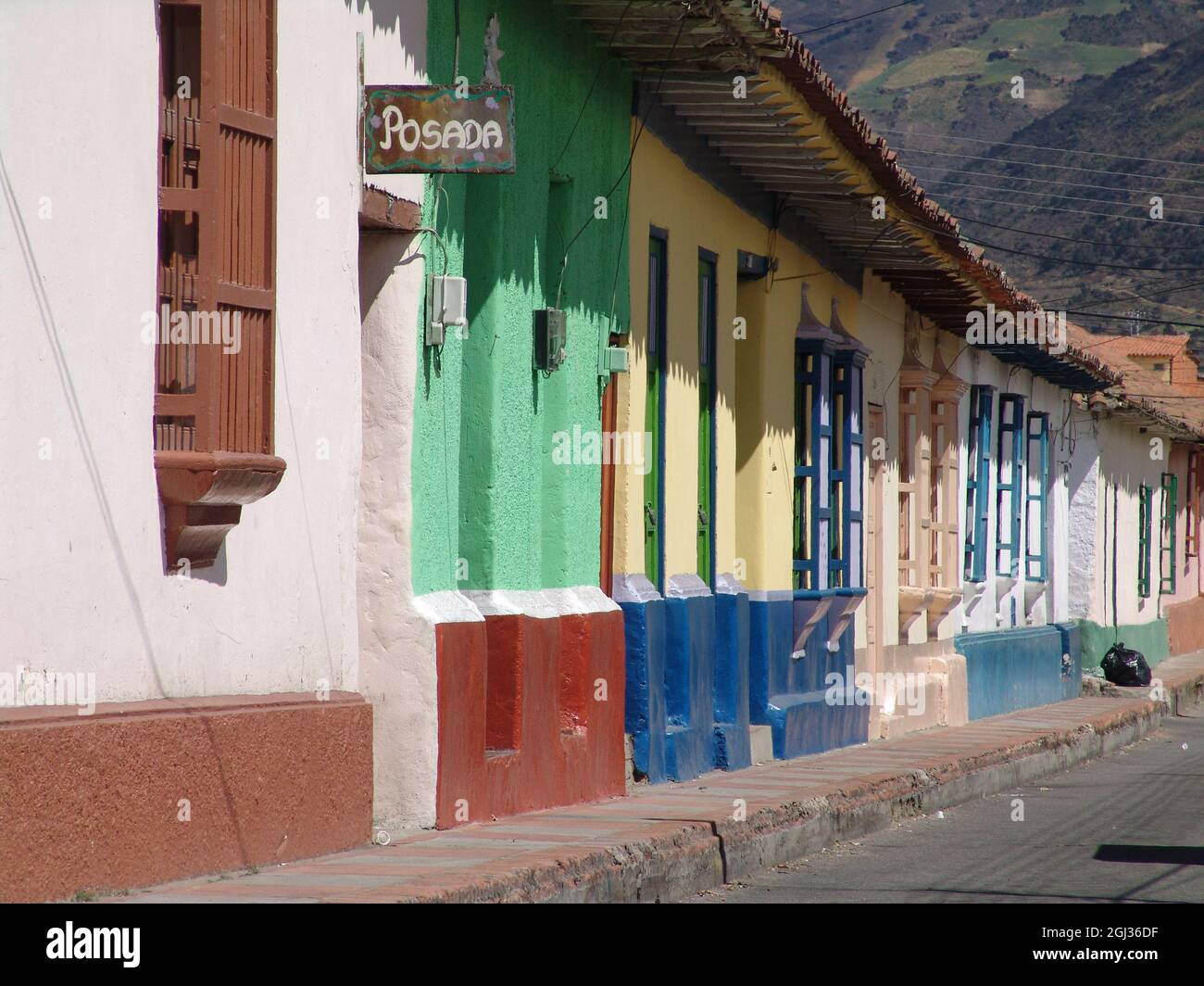 MERIDA, VENEZUELA - Jan 02, 2011: A street in Merida with typical ...