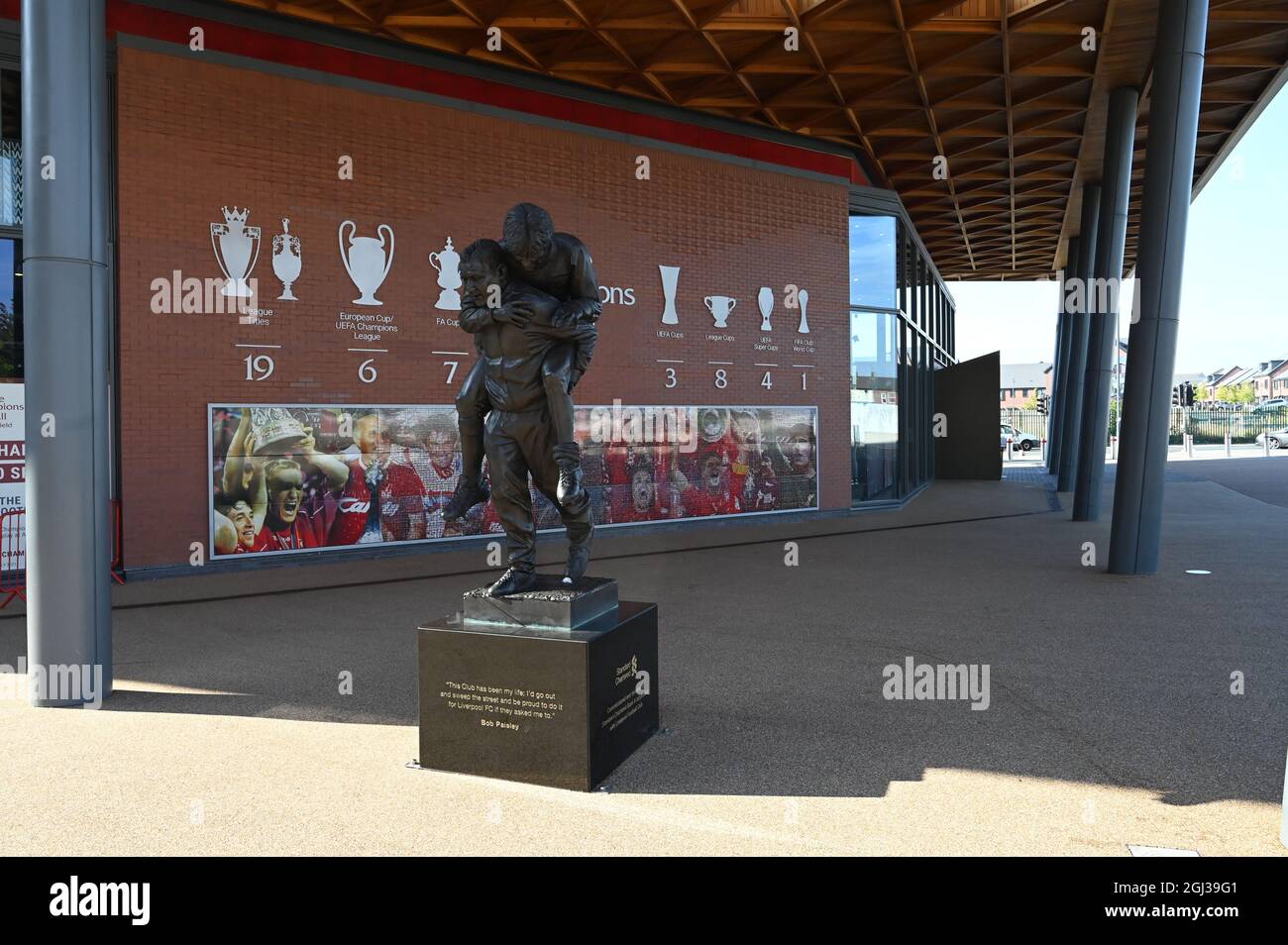 The Champions Wall at Anfield Stock Photo - Alamy
