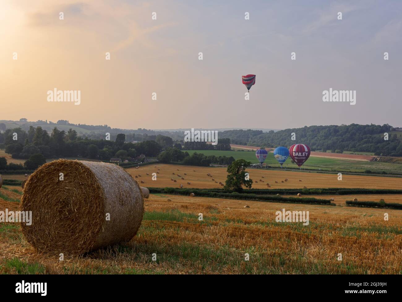 hot air balloons bath Stock Photo - Alamy