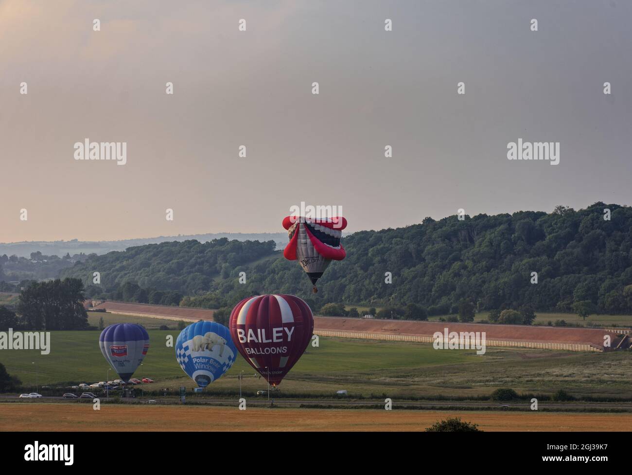 hot air balloons bath Stock Photo - Alamy