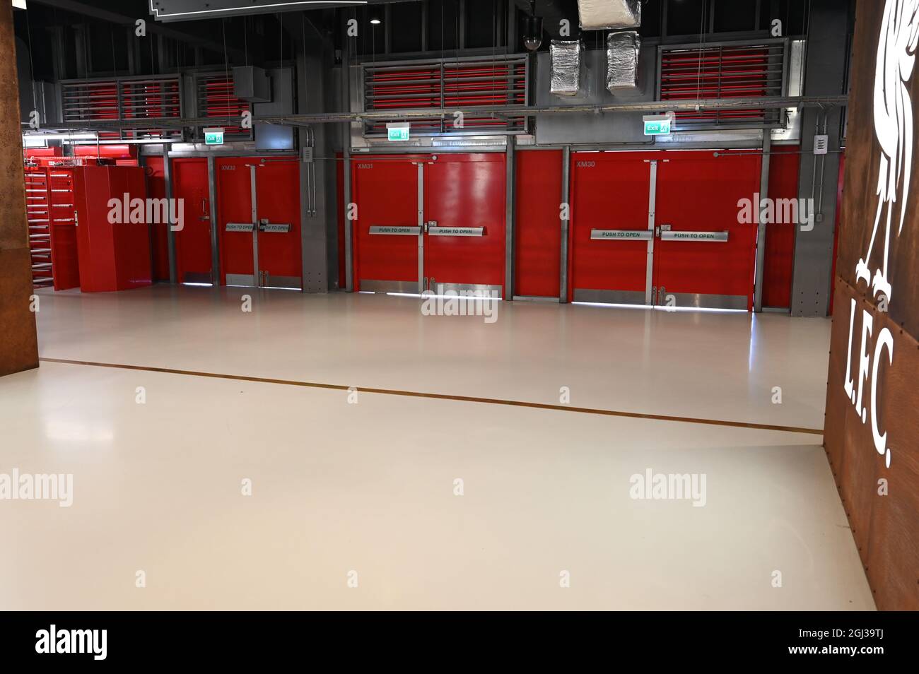 LIverpool football club turnstyles Stock Photo - Alamy