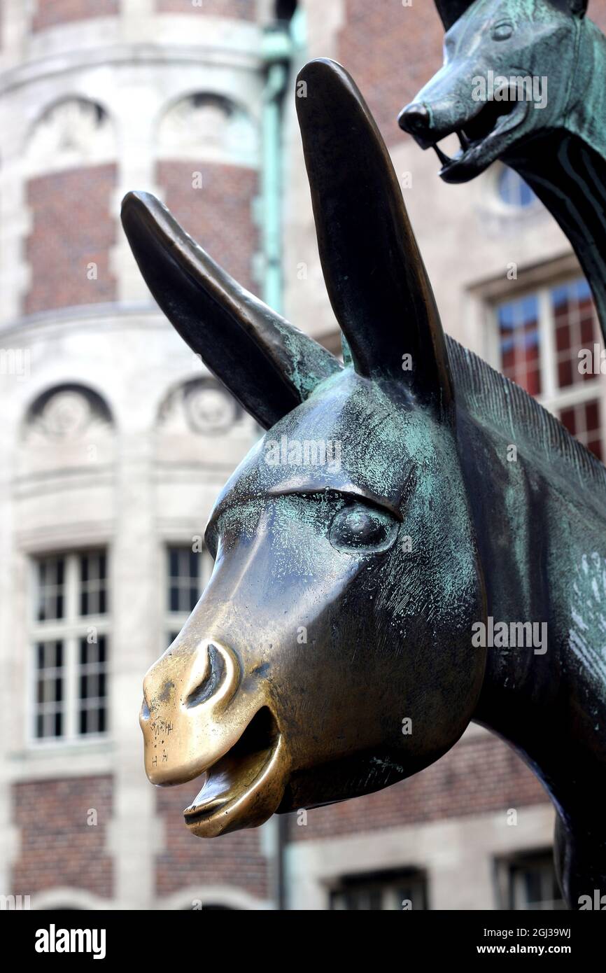 BREMEN, GERMANY - Sep 08, 2021: he is one of four animals on the ...