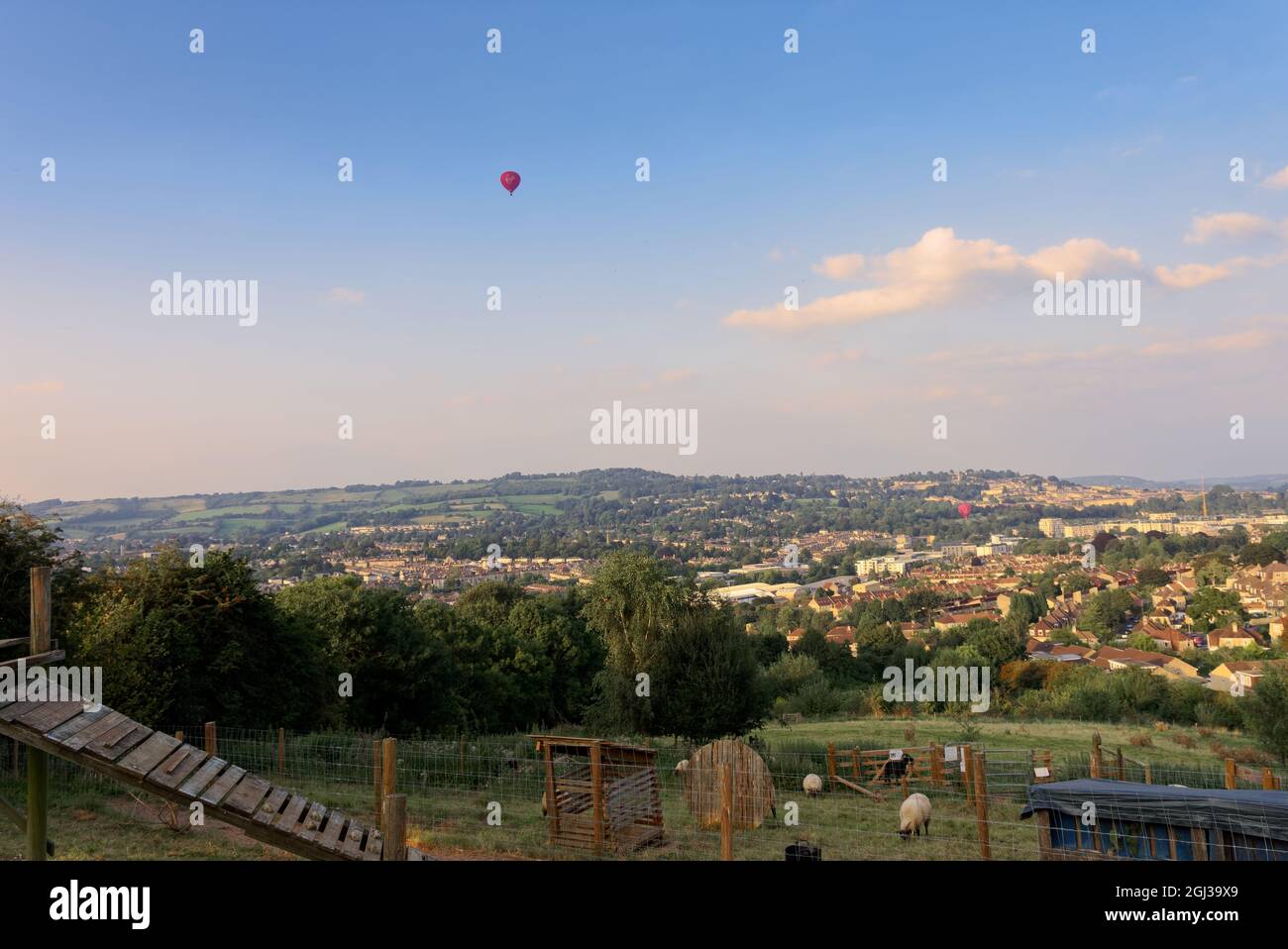 hot air balloons bath Stock Photo - Alamy