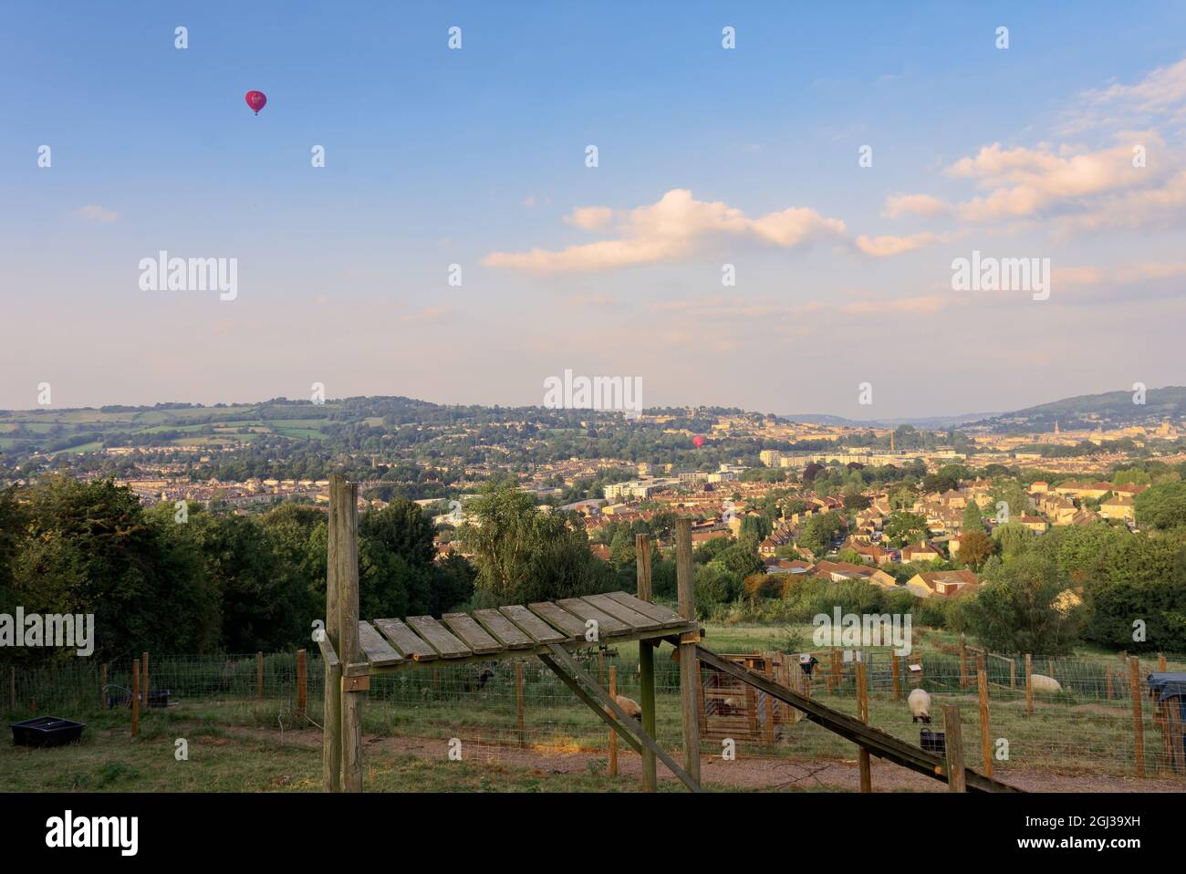 hot air balloons bath Stock Photo - Alamy