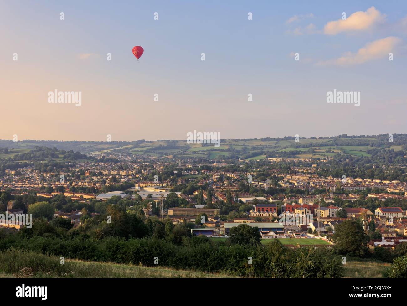 hot air balloons bath Stock Photo - Alamy