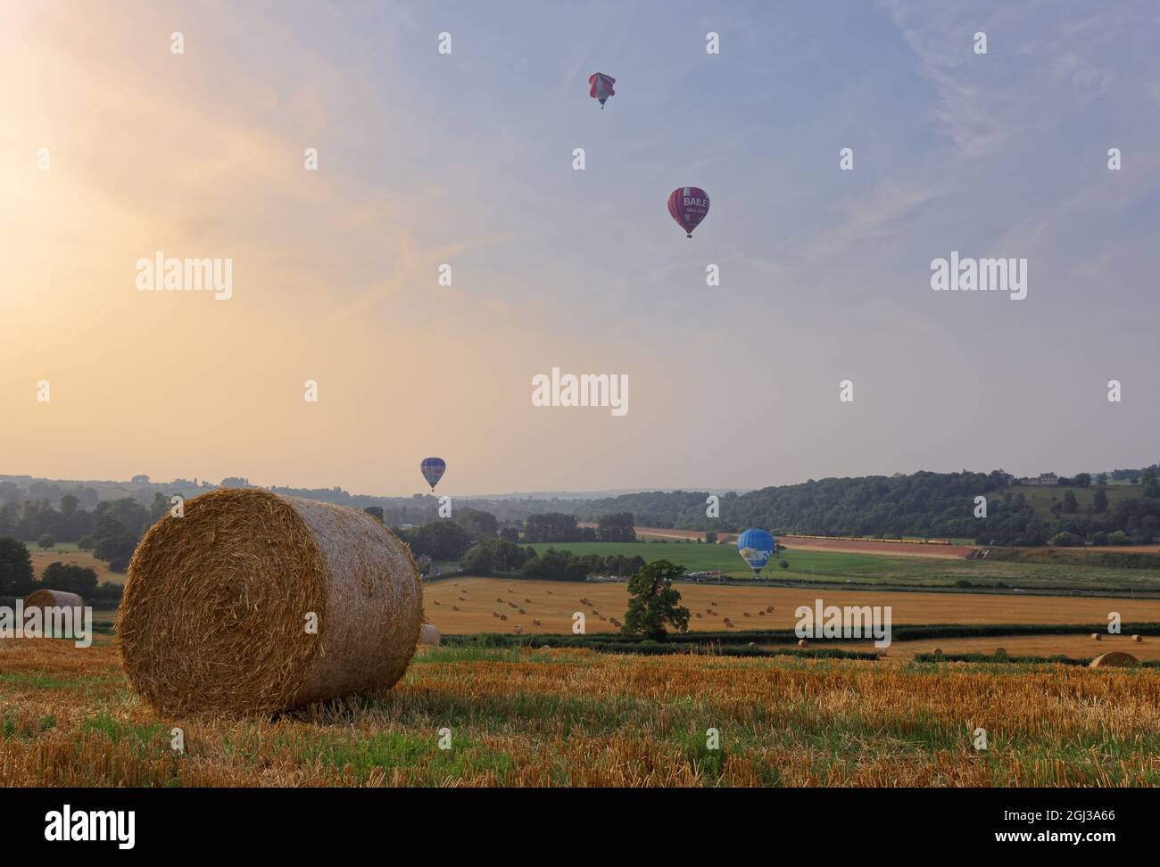 hot air balloons bath Stock Photo - Alamy