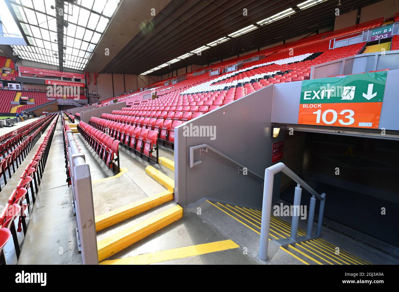 LIverpool football statium Stock Photo - Alamy