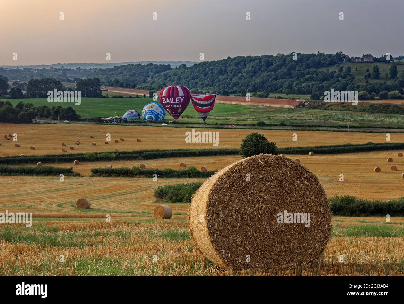 hot air balloons bath Stock Photo - Alamy