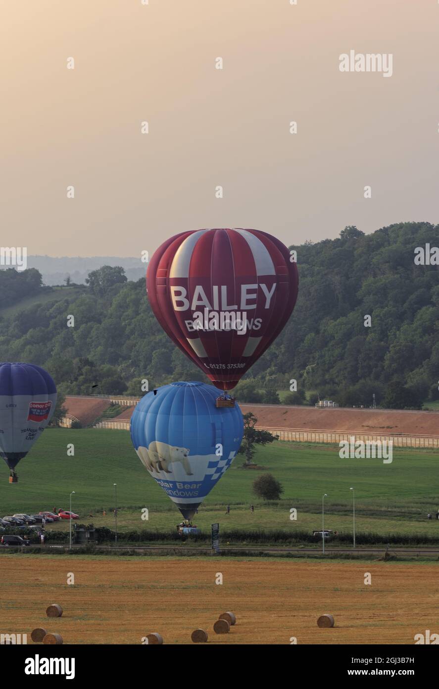 hot air balloons bath Stock Photo - Alamy
