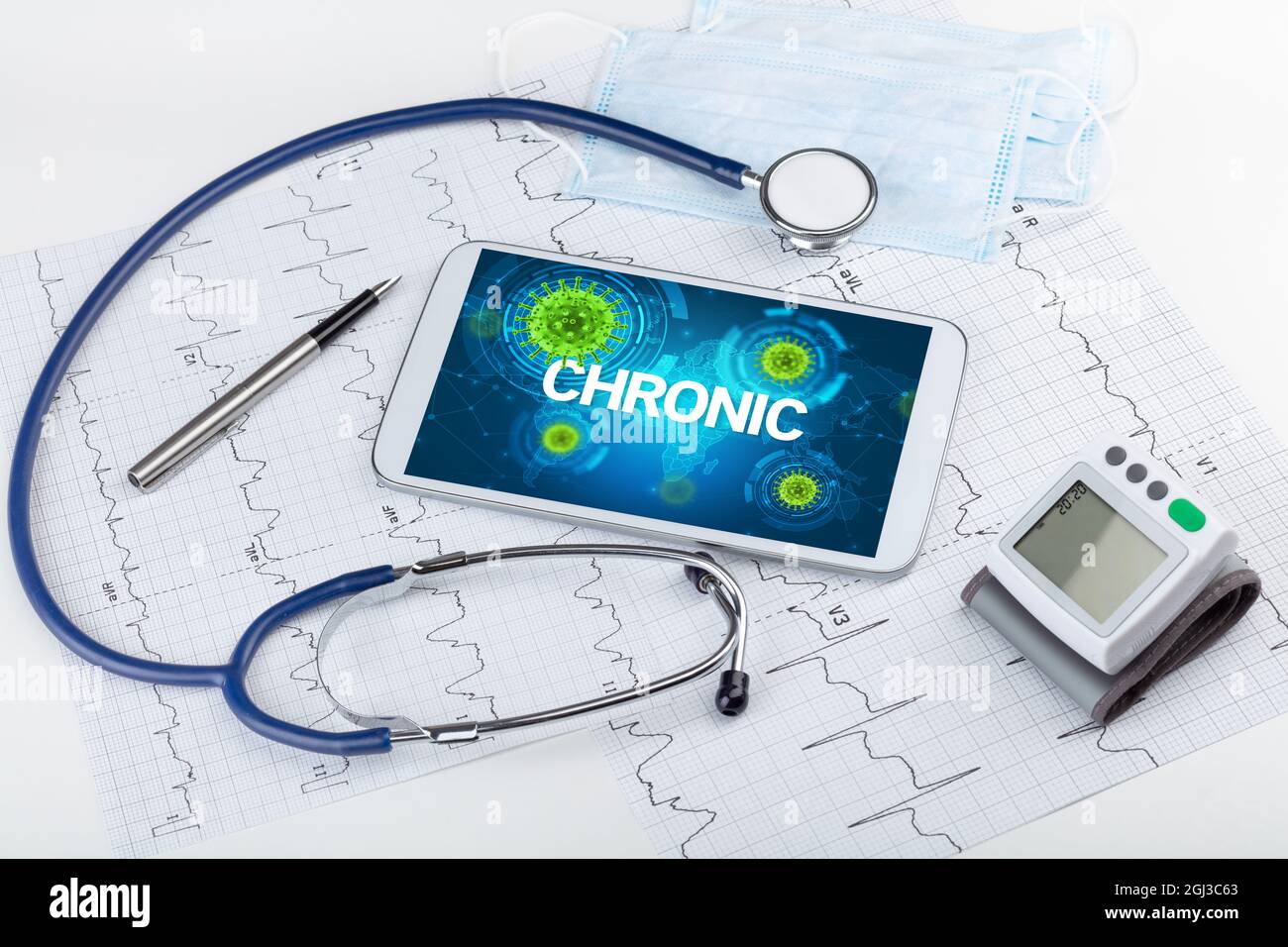 Close-up view of a tablet pc with inscription Stock Photo - Alamy