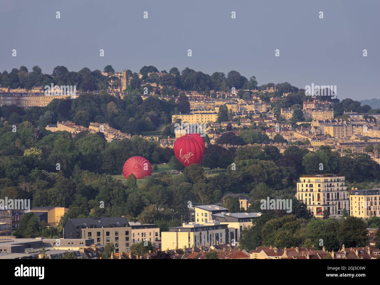 hot air balloons bath Stock Photo - Alamy