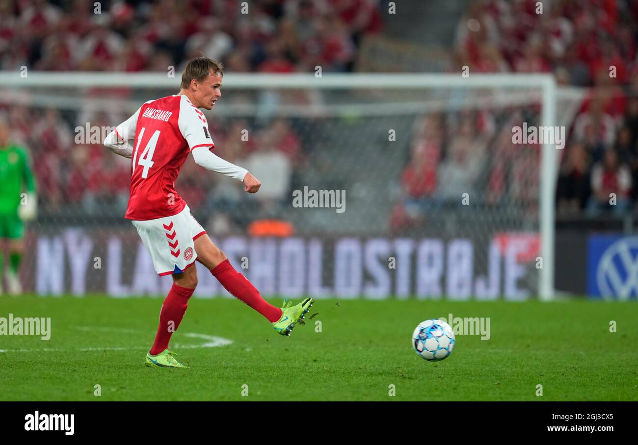September 8, 2021: Mikkel Damsgaard of Denmark during Denmark against ...