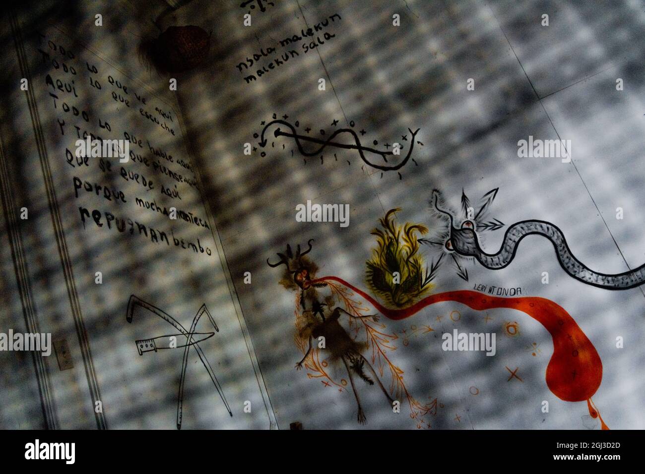 Religious symbols and mythological signs belonging to the Afro-Cuban ...