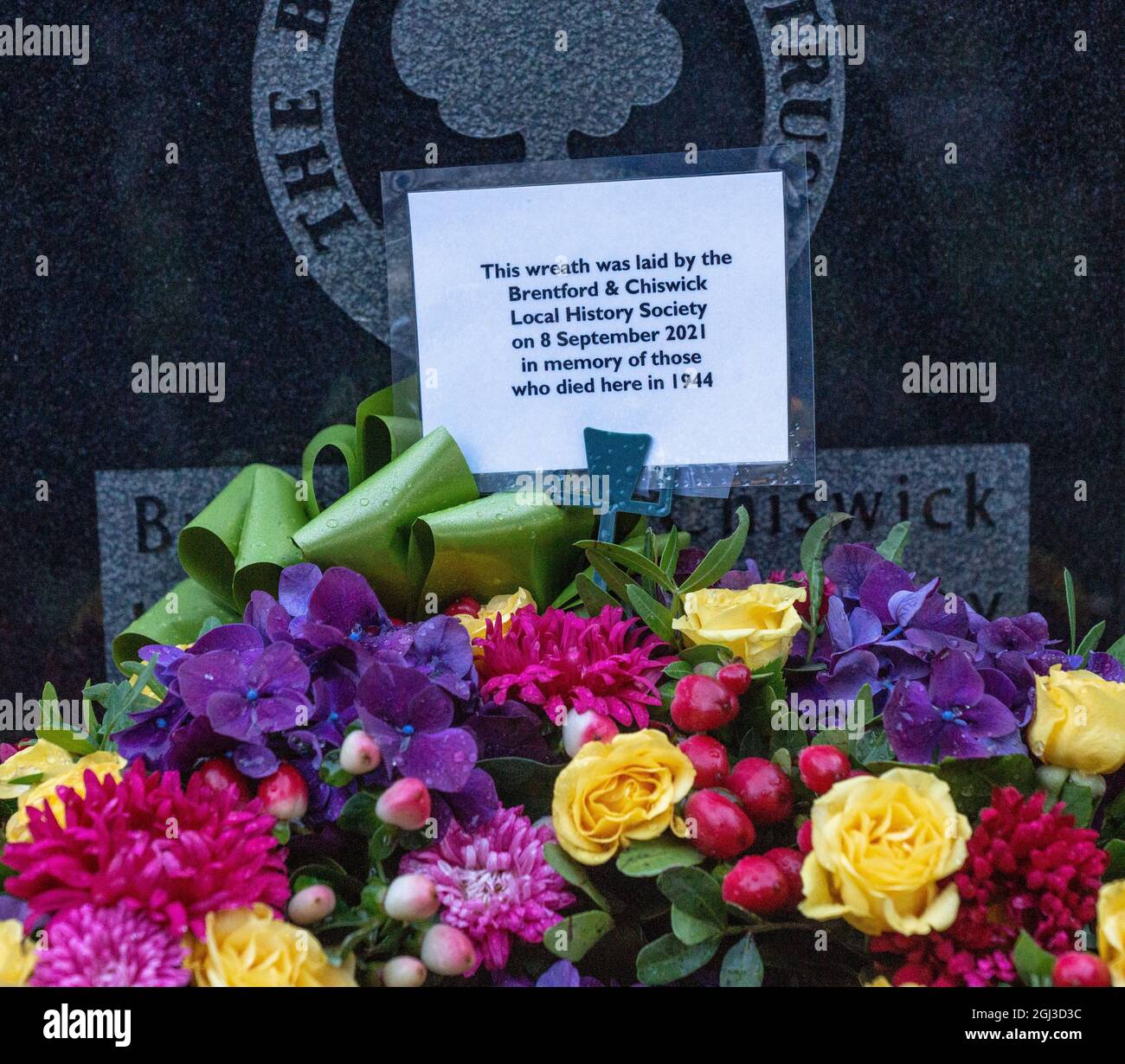 London, UK. 8th Sep, 2021. Chiswick Commemorates 77th Anniversary of ...