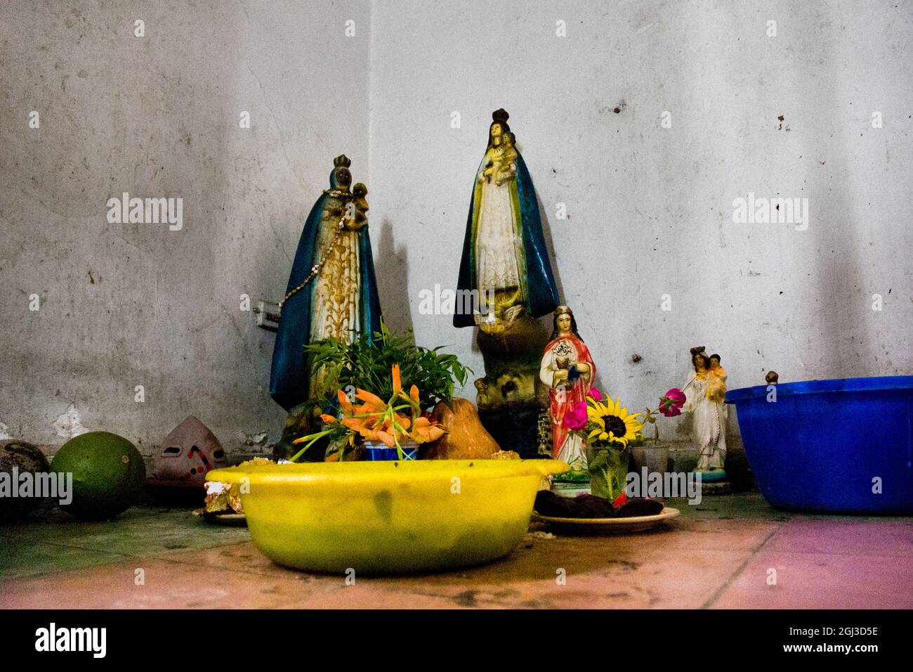 A sacrificial spot belonging to the Afro-Cuban religious tradition ...