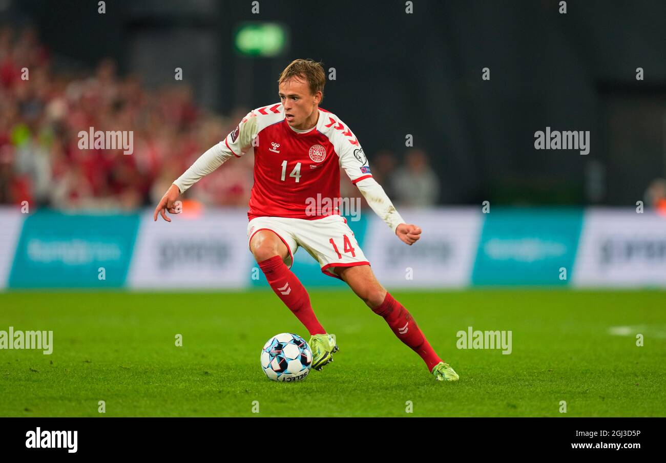 September 8, 2021: Mikkel Damsgaard of Denmark during Denmark against ...