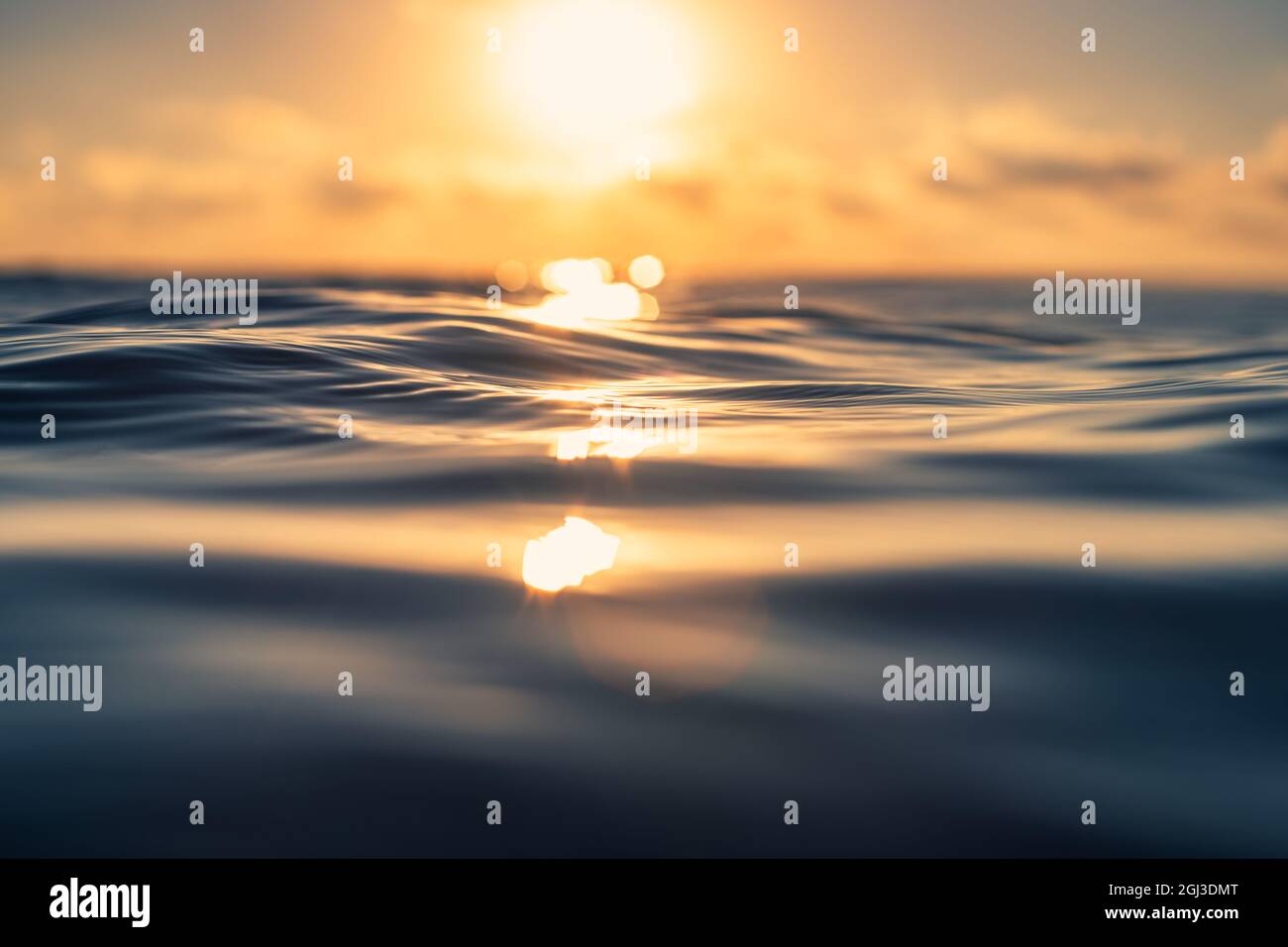 Closeup sea surface sunset hi-res stock photography and images - Alamy