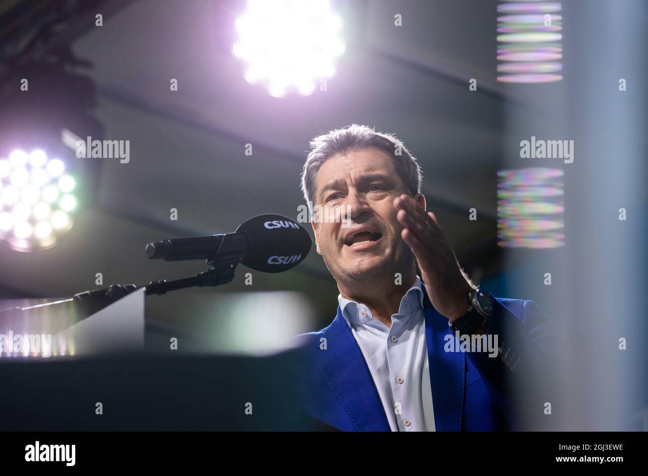 Nuremberg, Germany. 08th Sep, 2021. Markus Söder, CSU party leader and ...