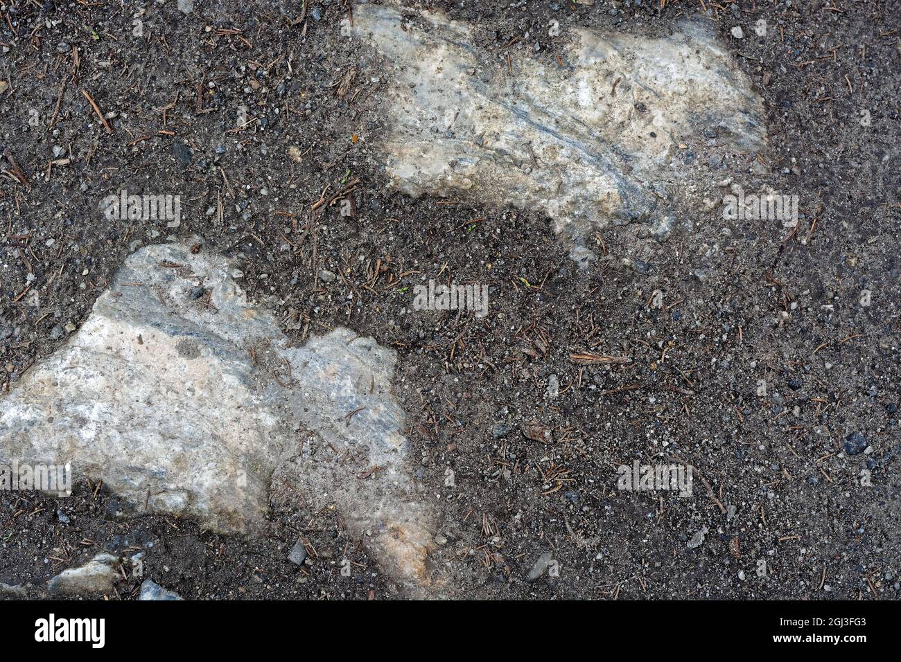 Rough rough surface of marble stone, breaking through marble chips. For ...