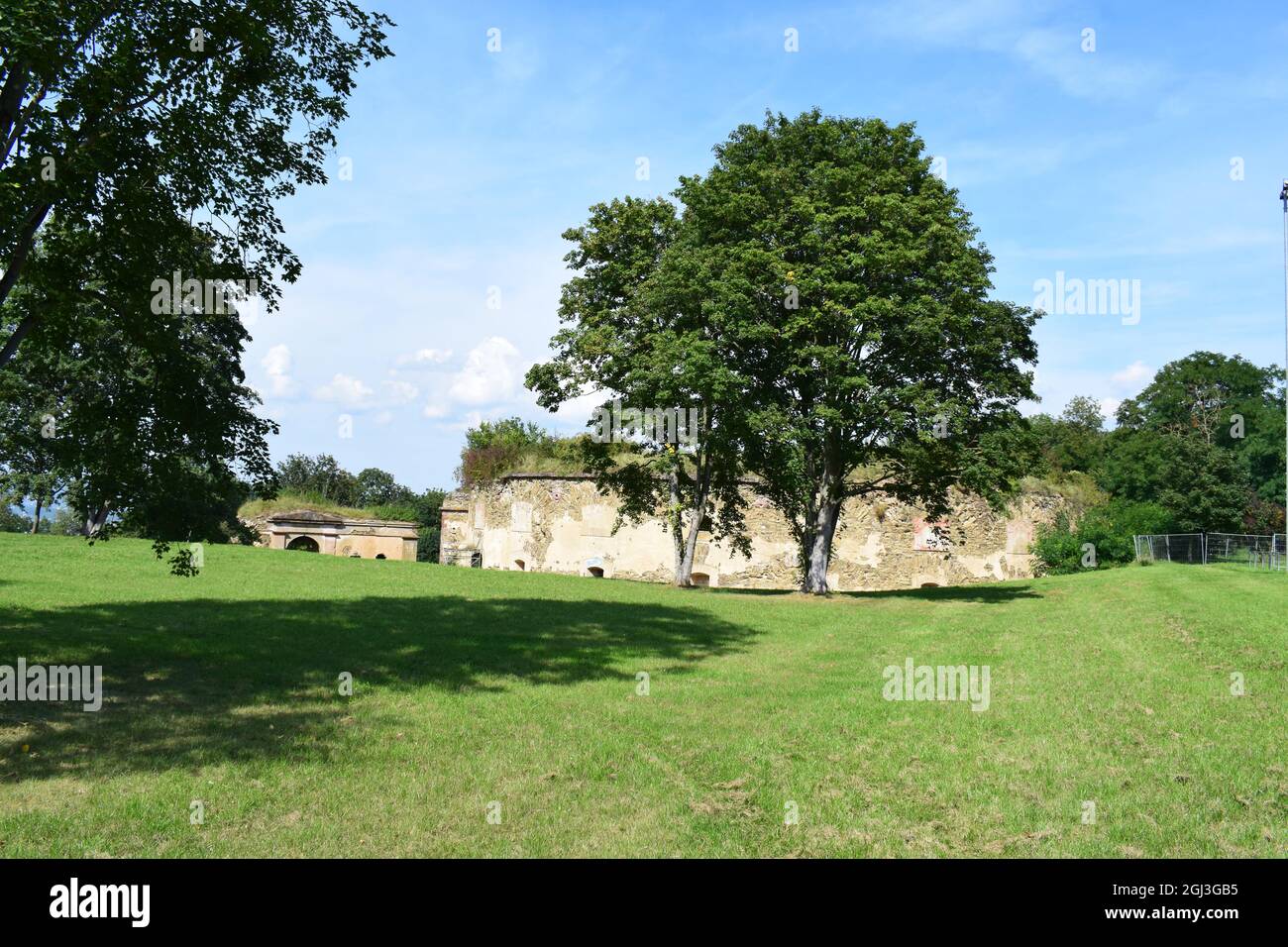 Fort Asterstein, Prussian ruin in Koblenz east of the Rhine Stock Photo ...
