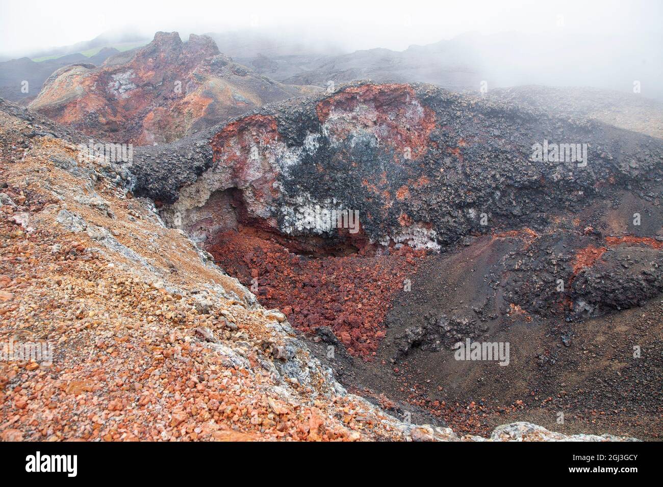 Volcan Chico, part of the Sierra Negra Volcano on Isabela Island in the ...
