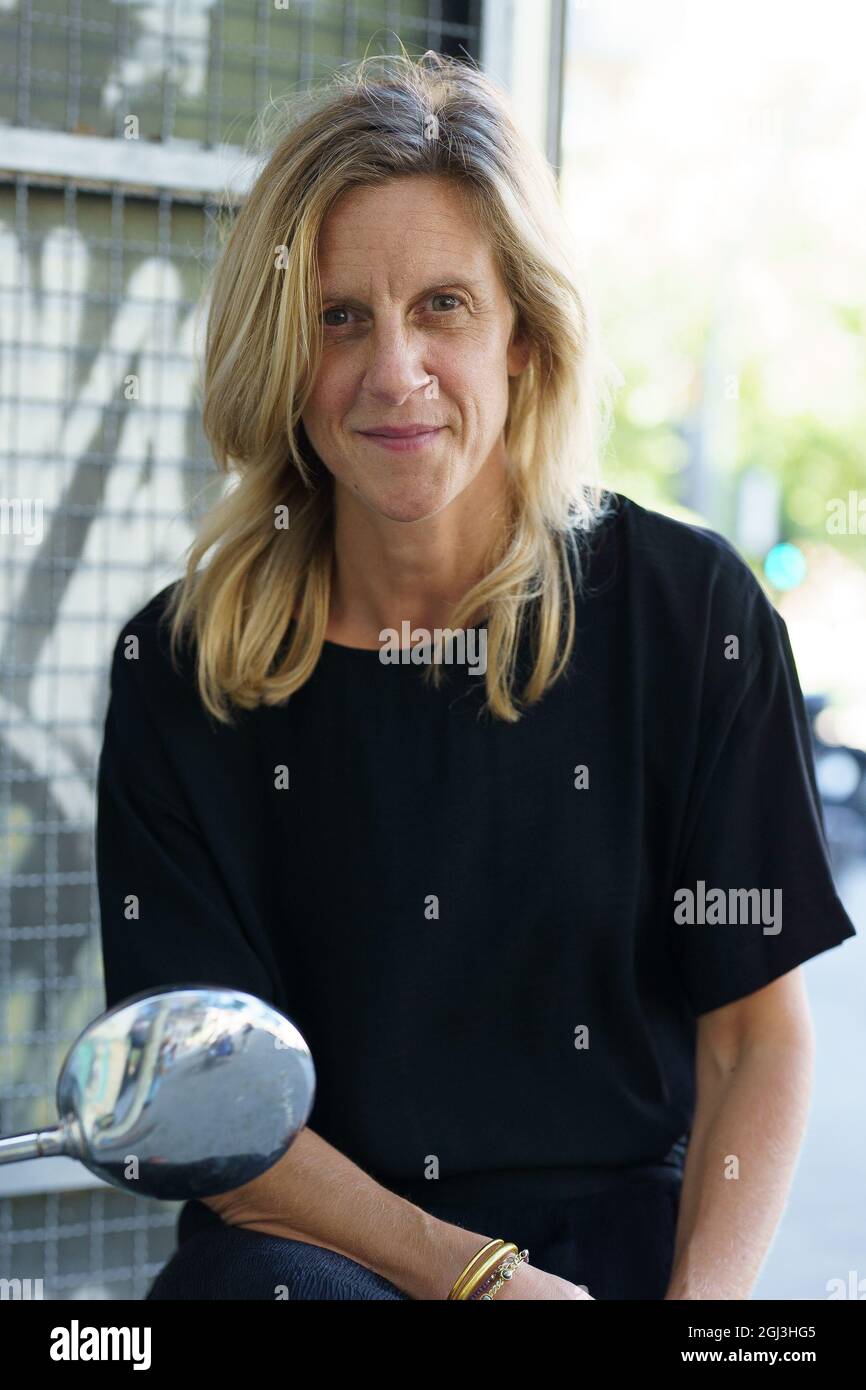 French film director Elsa Amiel poses during a portrait session. (Photo ...