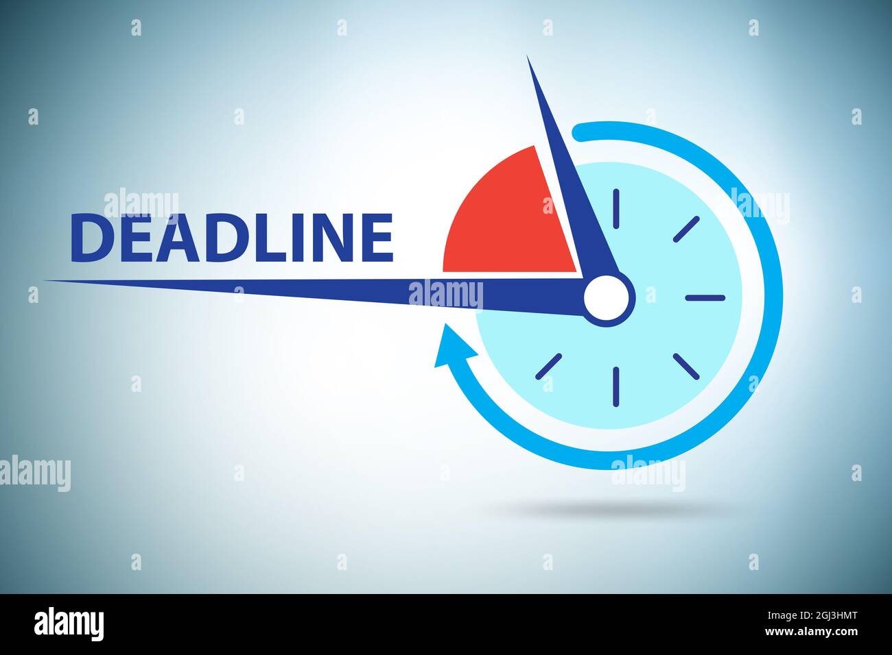 Concept of deadline in the time management Stock Photo - Alamy
