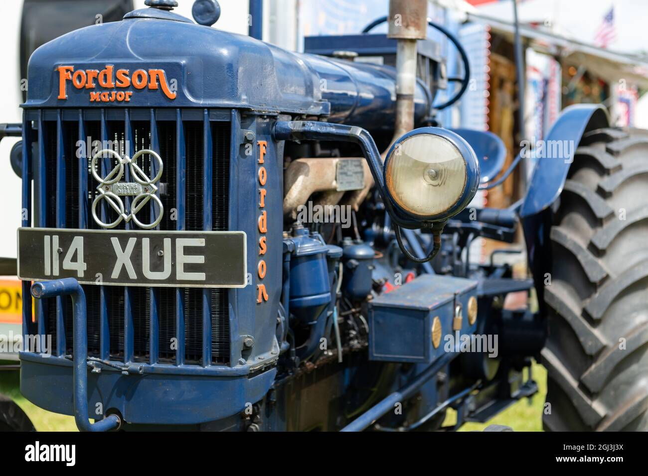 Honiton.Devon.United Kingdom.July 2nd 2021.A restored vintage Fordson ...