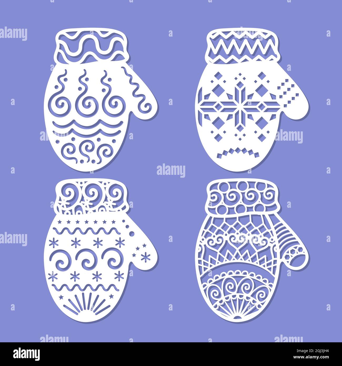 Scandinavian mittens Stock Vector Images - Alamy