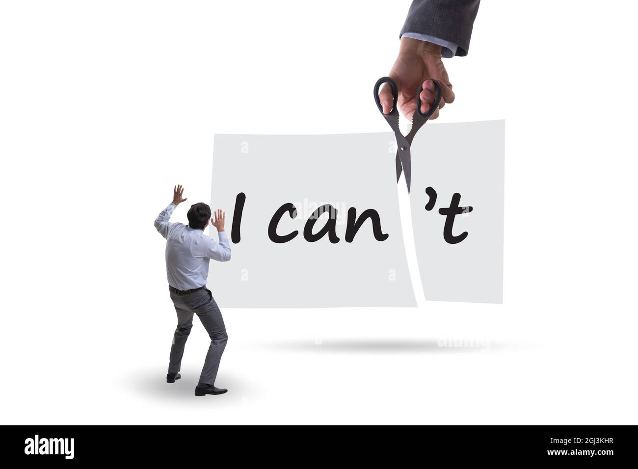 Concept of the can and cant Stock Photo - Alamy