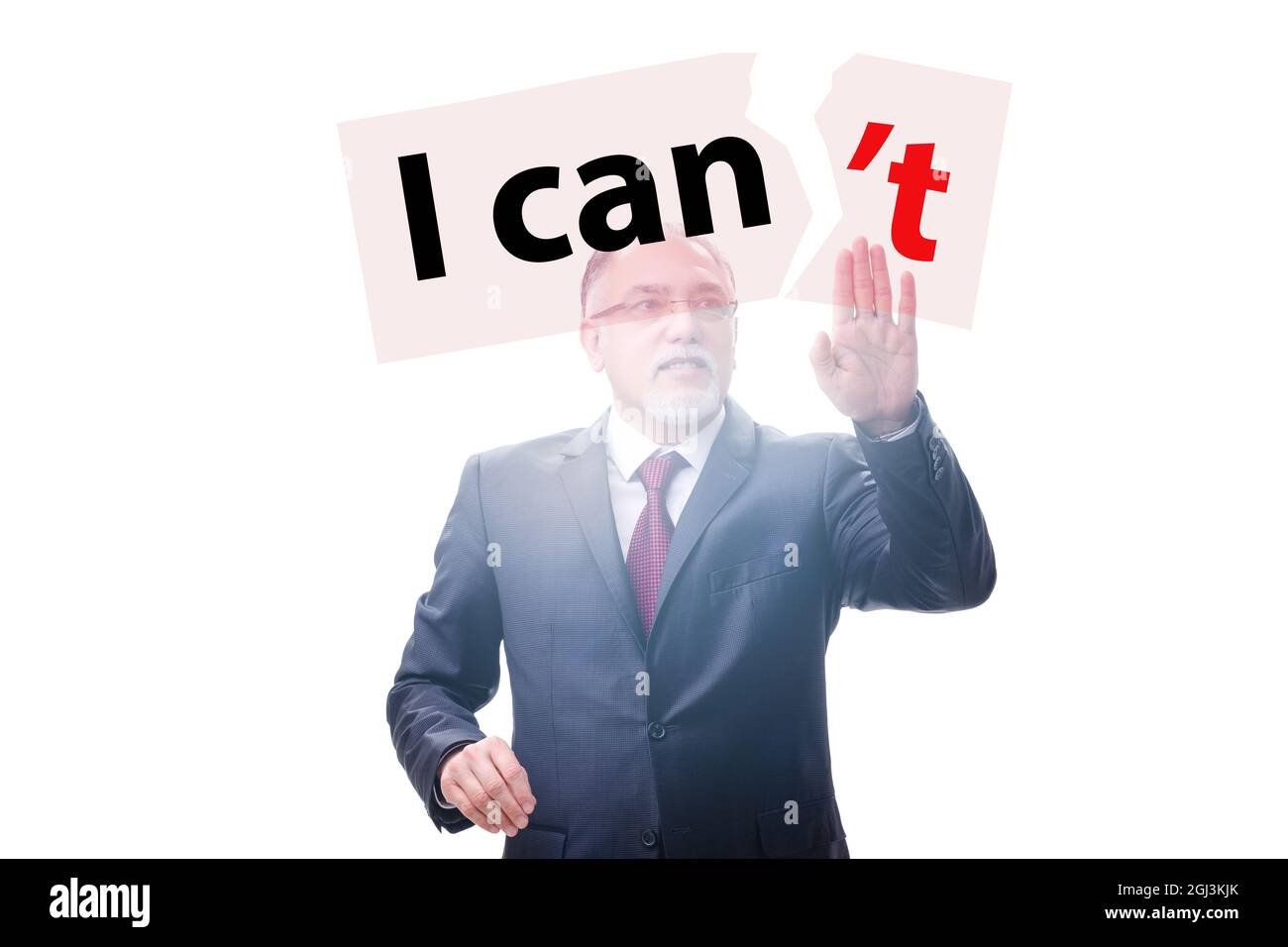 Concept of the can and cant Stock Photo - Alamy