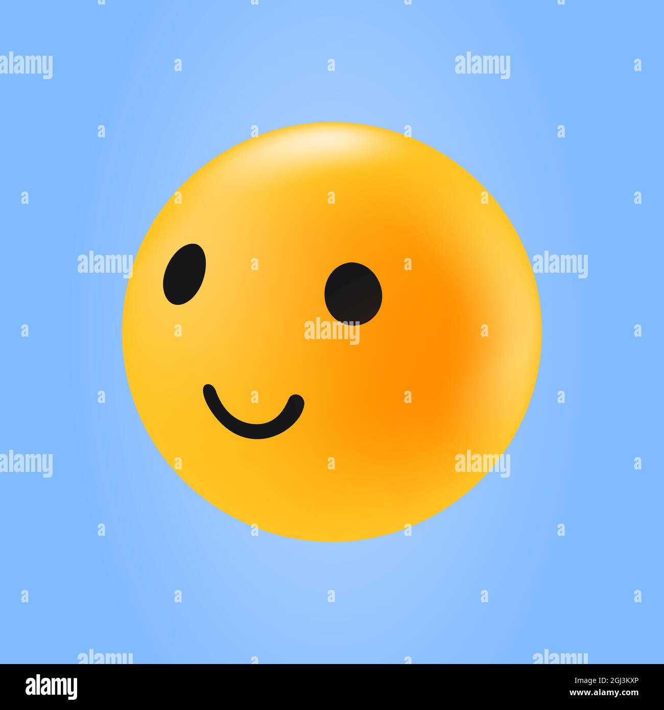 Smiley Face. Isolated Positive Emoticon. Simple UI for Reactions in ...