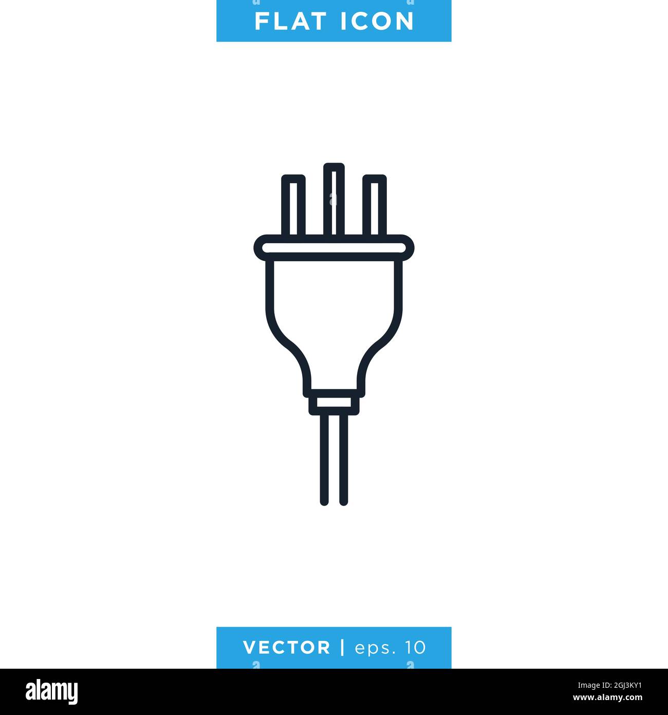 Electric Plug Icon Vector Stock Illustration Design Template. Vector ...