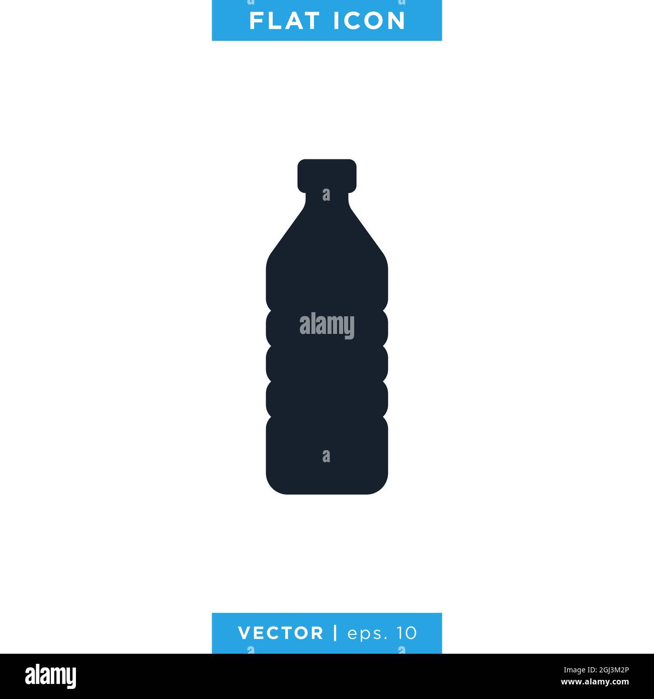 Plastic bottle icon vector stock illustration design template. Vector ...