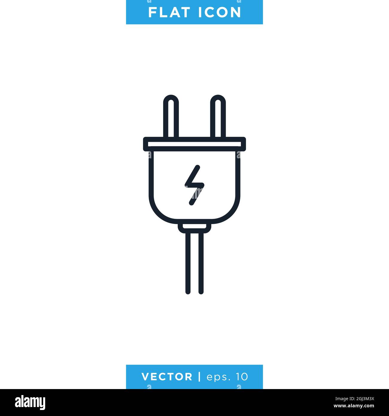 Wire electric plug vector design hi-res stock photography and images ...