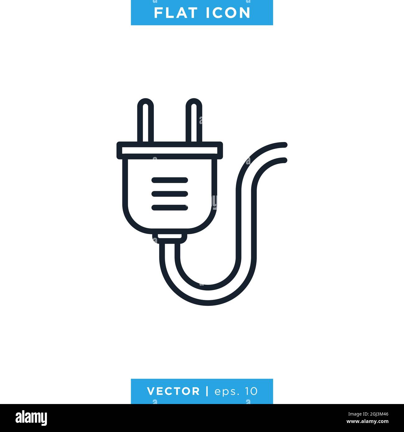 Electric Plug Icon Vector Stock Illustration Design Template. Vector ...