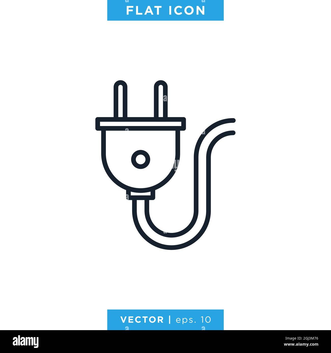 Electric Plug Icon Vector Stock Illustration Design Template. Vector ...