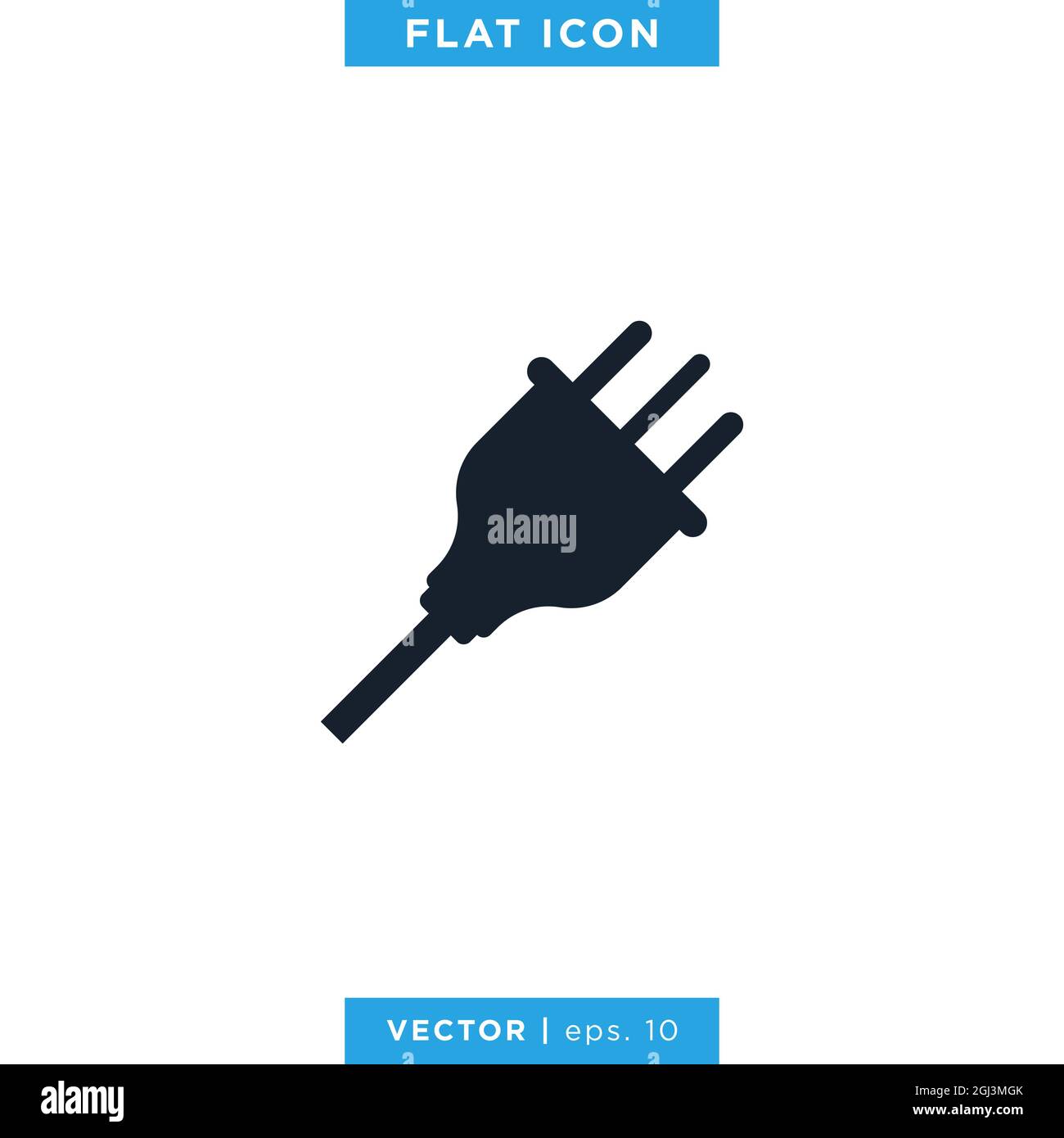 Electric Plug Icon Vector Stock Illustration Design Template. Vector ...